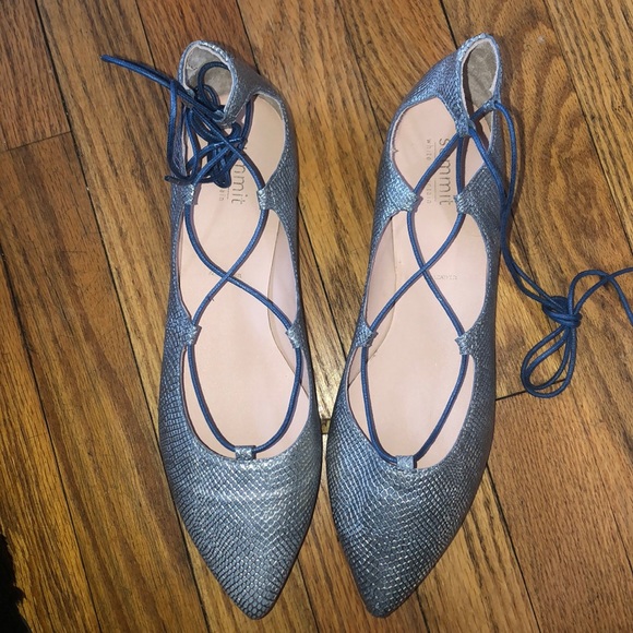 White Mountain | Shoes | Summit Silver Ballet Flat Size Nwot | Poshmark